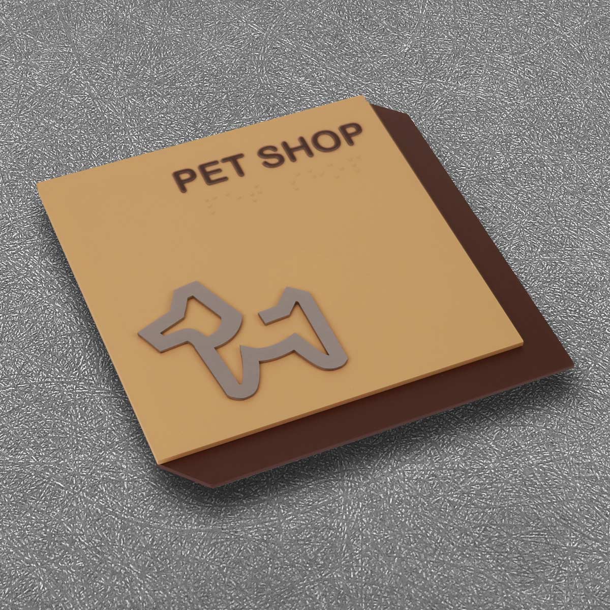 Custom Metal Room Sign ADA Sign Braille signage- COSUN SIGN
