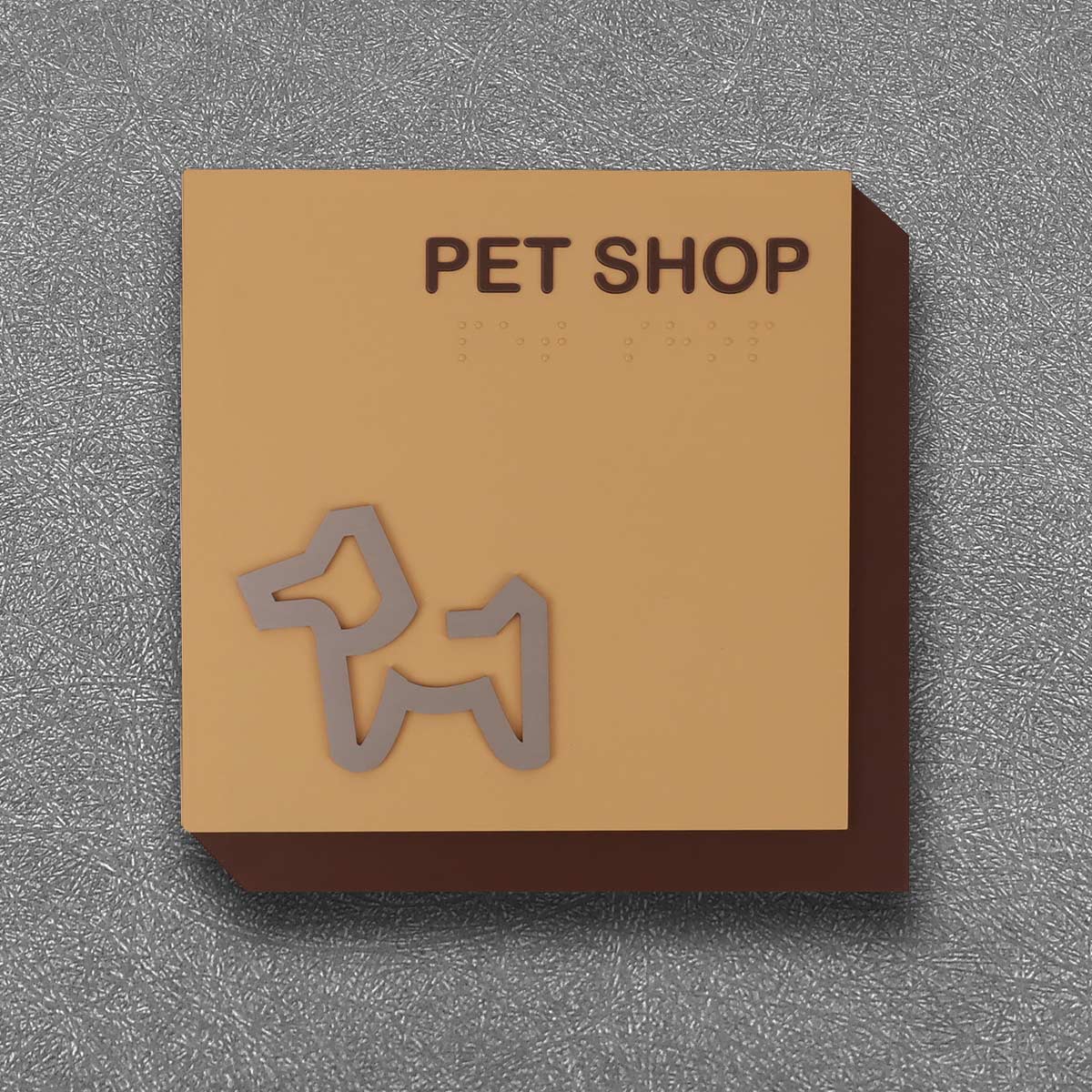 Custom Metal Room Sign ADA Sign Braille signage- COSUN SIGN