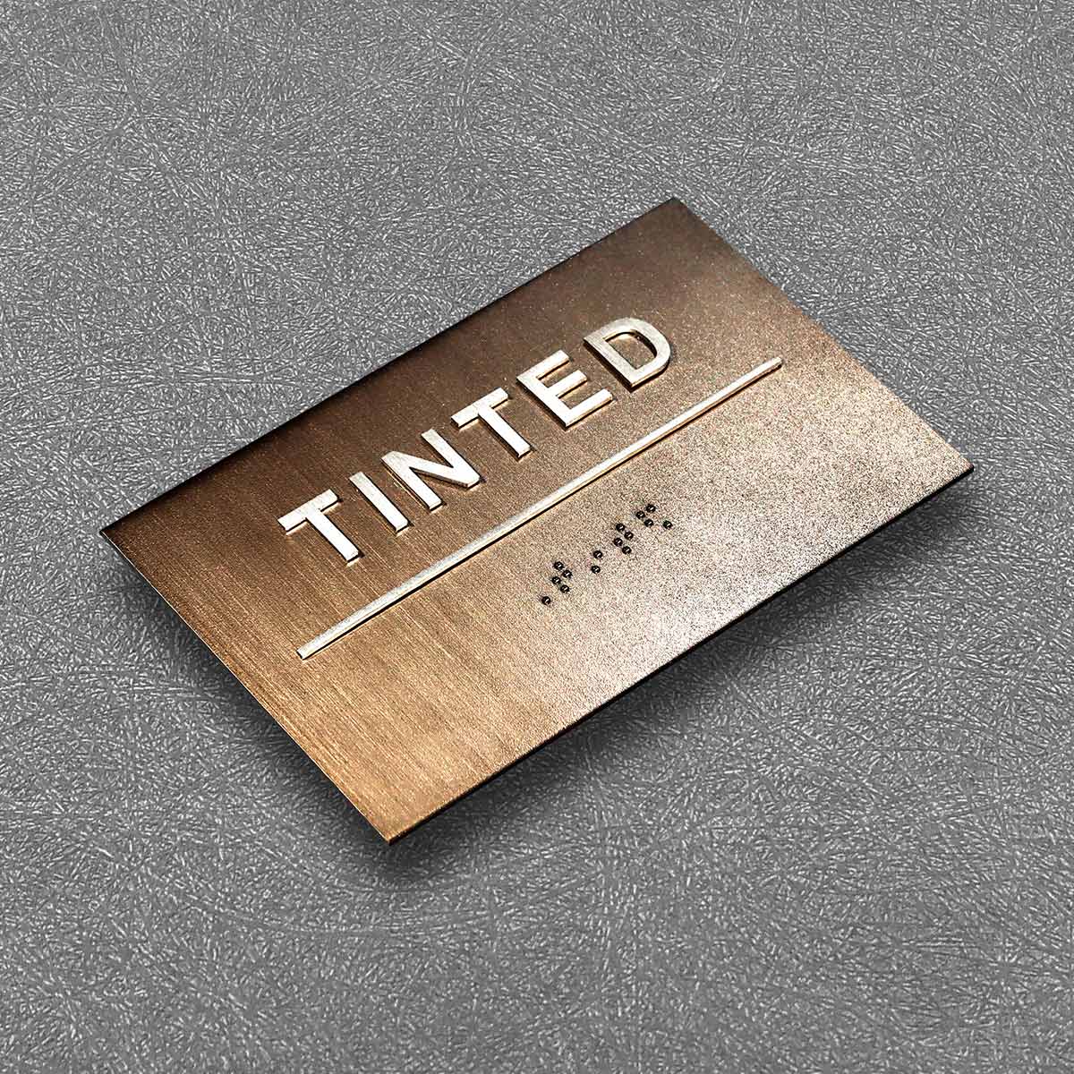 Custom Metal Room Sign ADA Sign Braille signage- COSUN SIGN